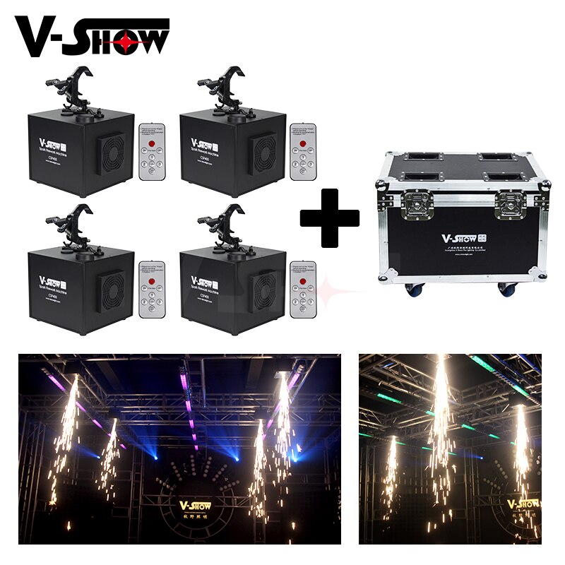 Ship by DHL 4pcs With Flightcase 650w Ceiling Cold Spark Fireworks ...