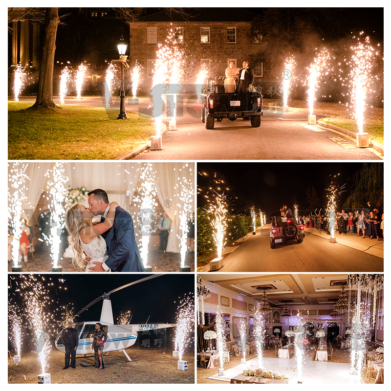 Euro Storehouse 2pcs With Case 750W Cold Spark Firework Machine Dmx ...