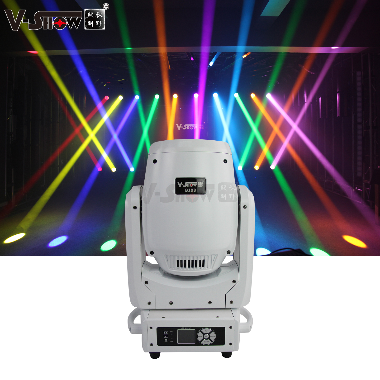 V-Show 4pcs white housing 2022 New Arrive 198W module Beam Moving Head ...