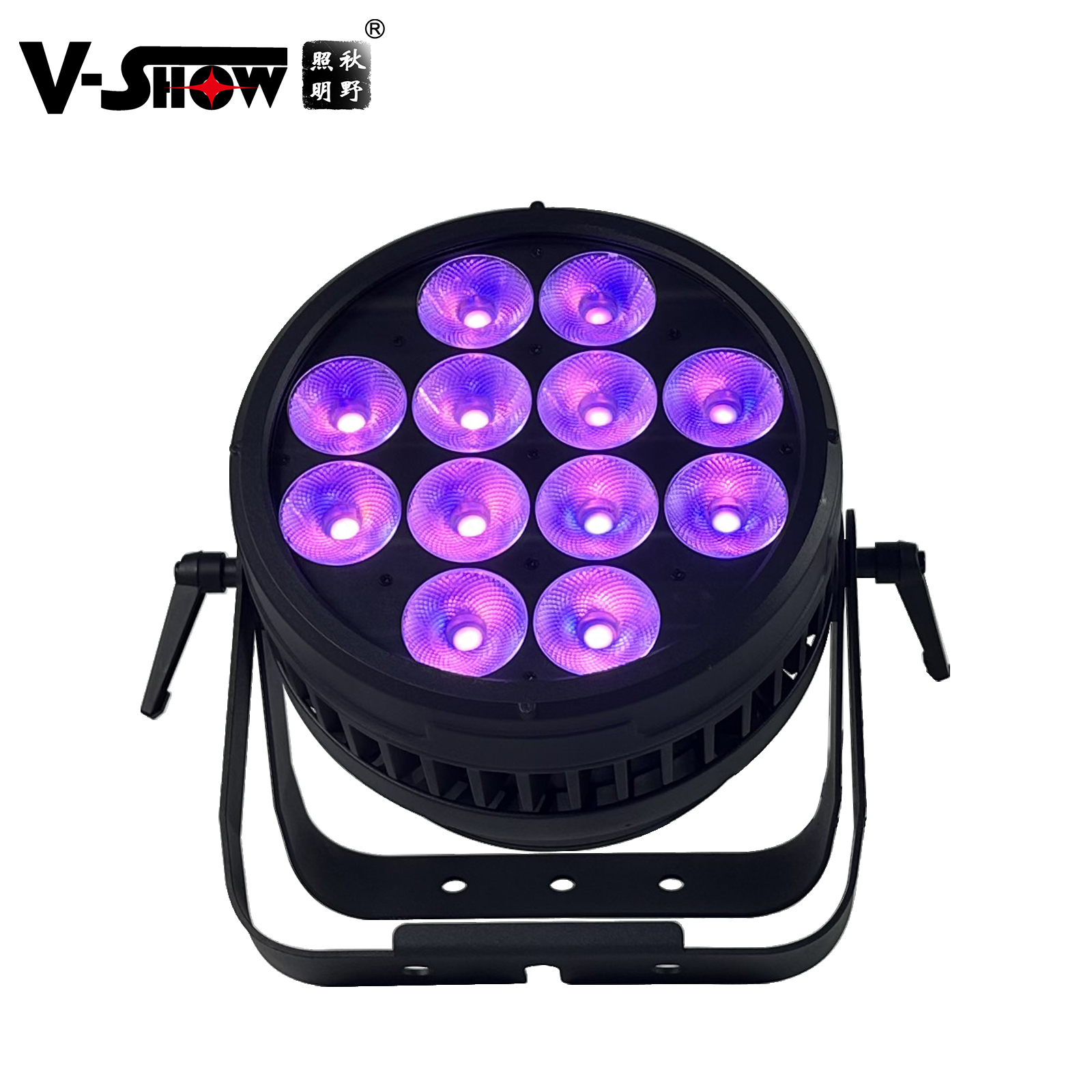 V-Show High Power 12x20w RGBWA UV 6in1 IP65 Led Par Can Stage Light